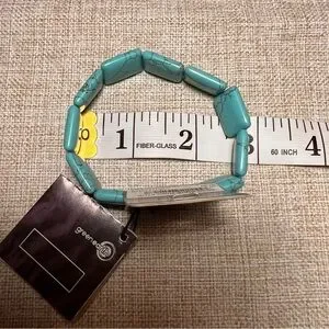 Green Earth | Jewelry | Green Earth Aqua Blue Turquoise Square Bohemian ...